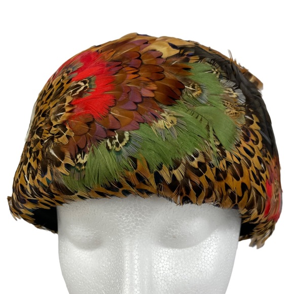 Vintage | Accessories | Stunning Colorful Pheasant Feather Womans ...
